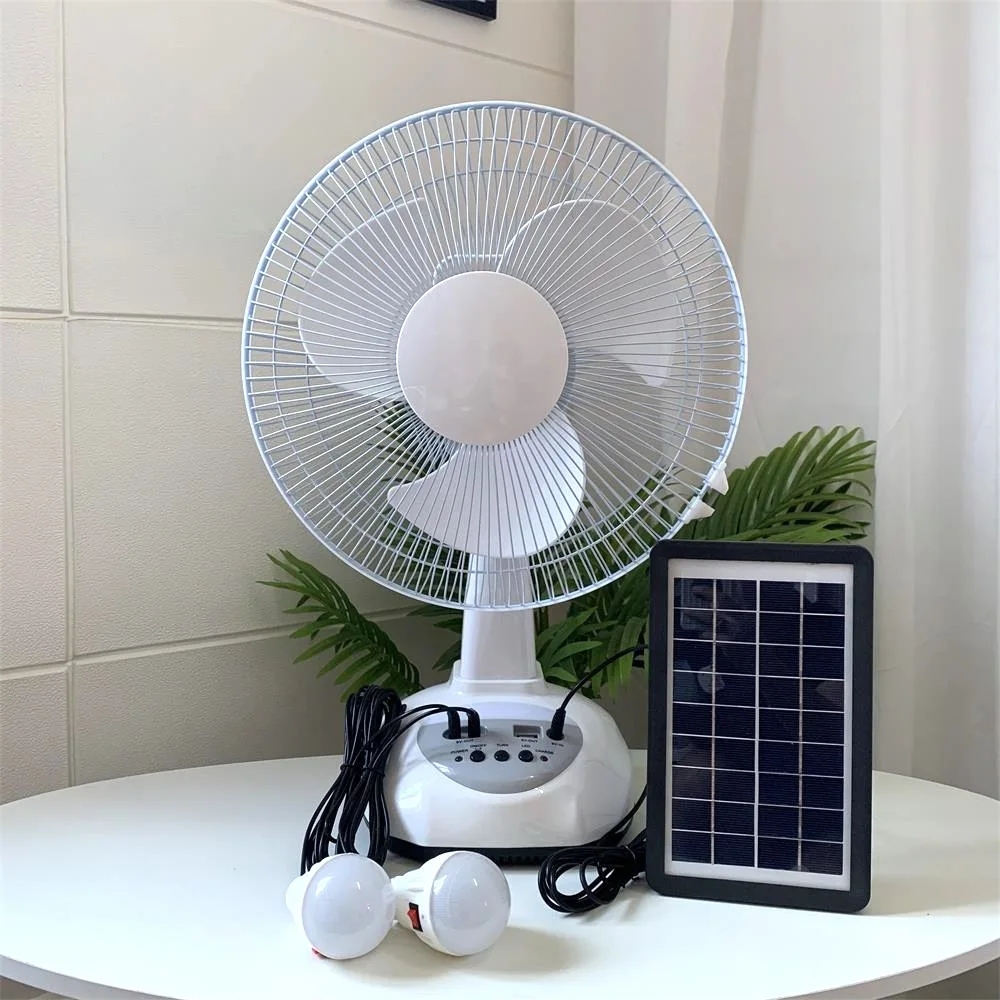 Wholesale Two Power Electric Solar Panel Fan with Battery