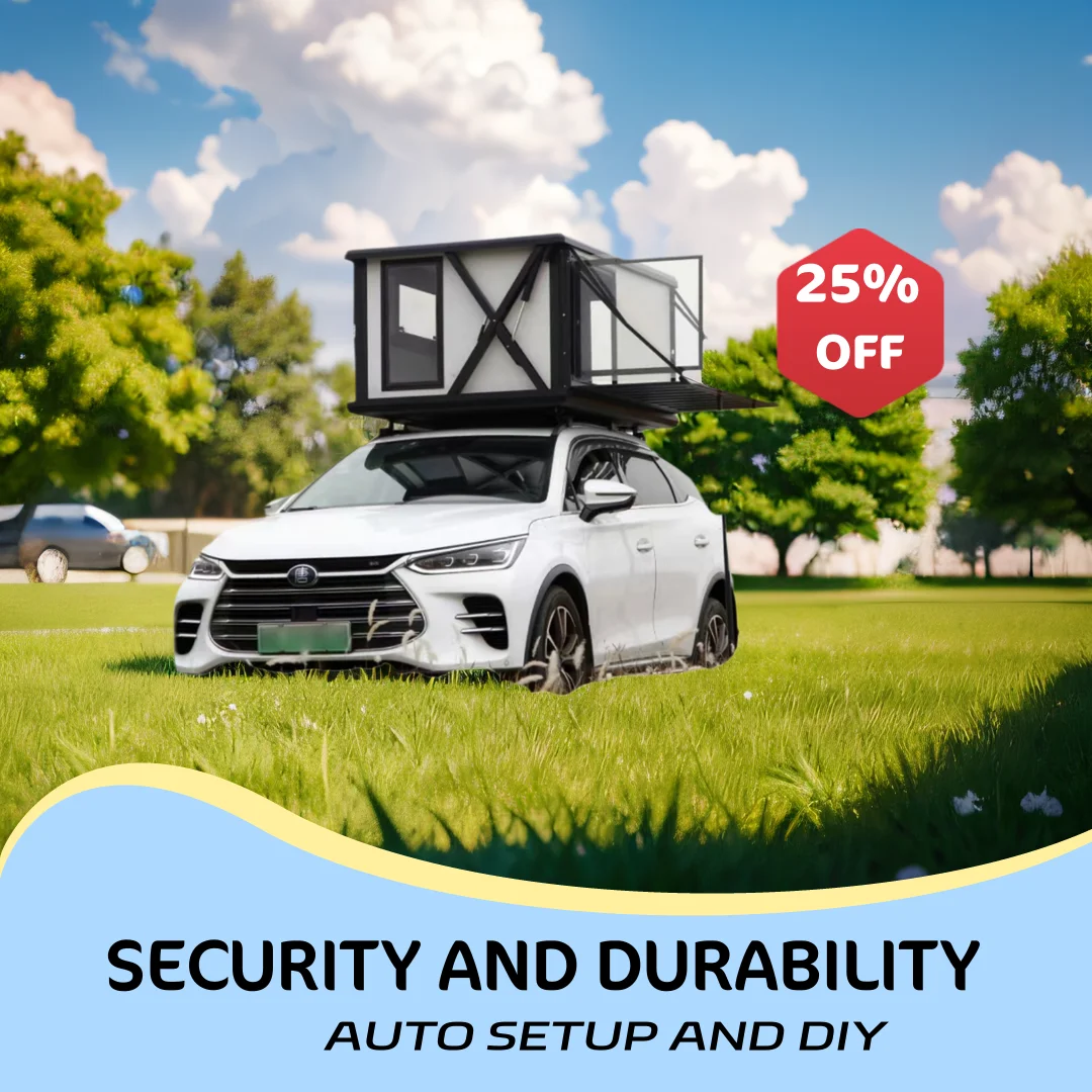 Auto Hard Shell Rooftop Tent for 2-3 People - Ideal for Camping