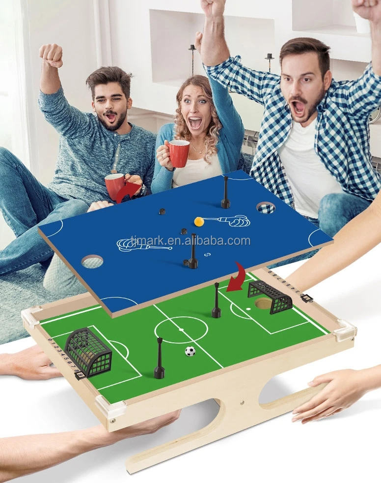 Wooden Magnetic Football Ludo Game Mini Desktable Game Set For Kids ...