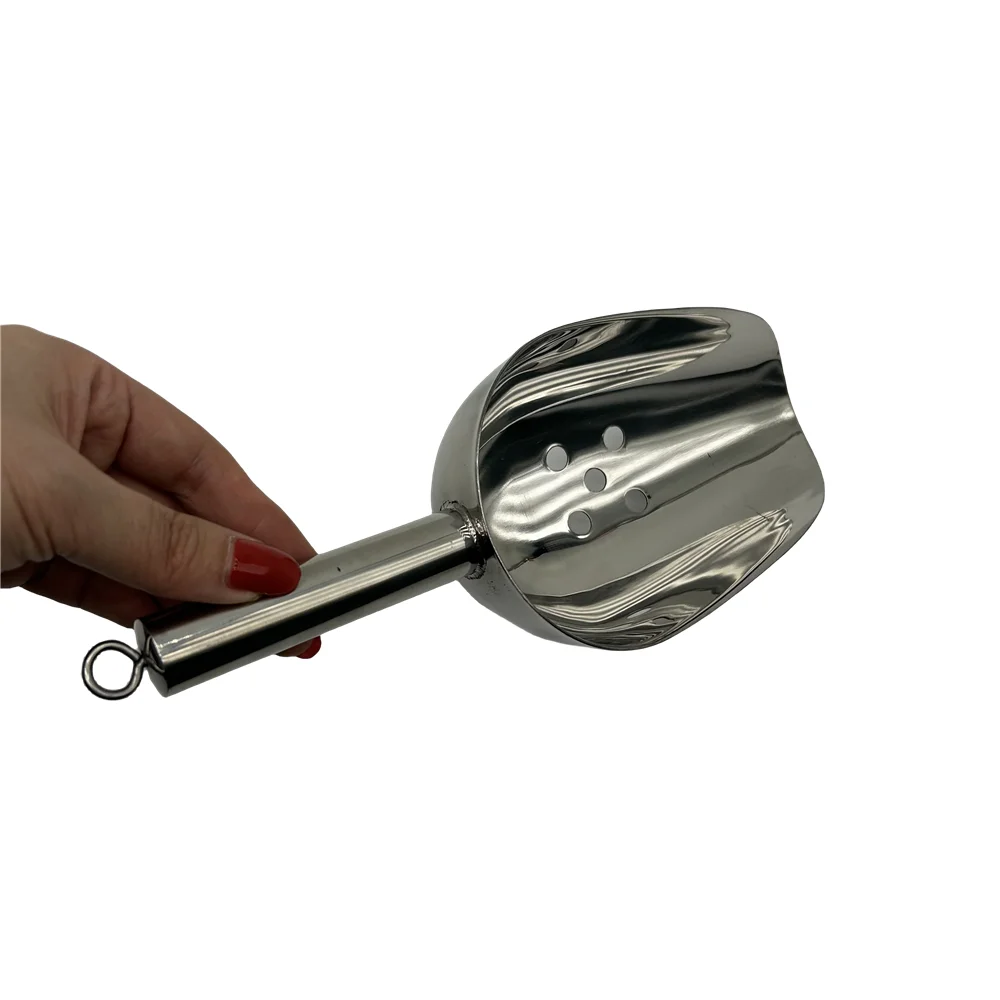304 Stainless Steel Non-porous Filter Spoon With Hole Ice Spoon Ice ...
