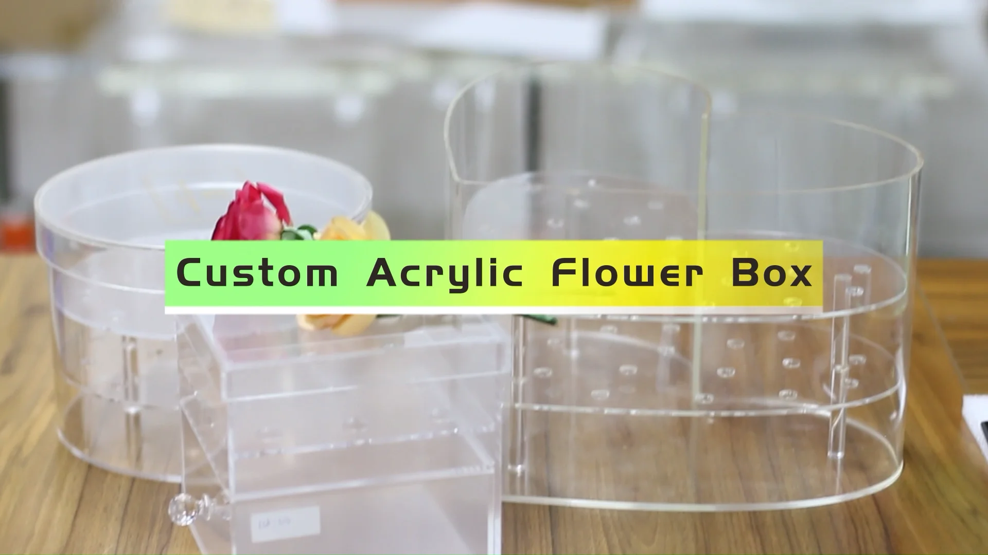 Elegant Bridesmaid Gift Handcrafted Water Holder Vase Round Perspex ...