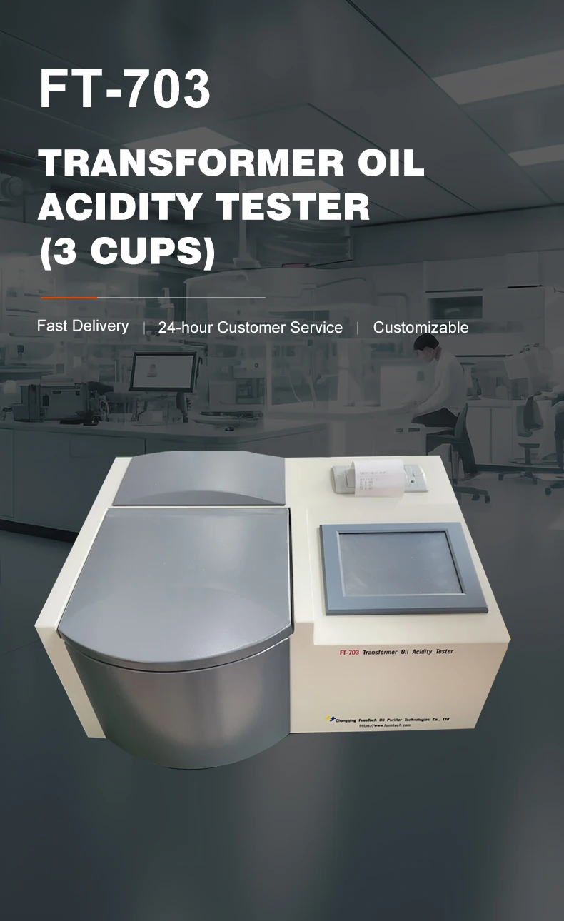 FUOOTECH FT-703 ASTM D974 Automatic Transformer Oil Acidity Tester Acid ...