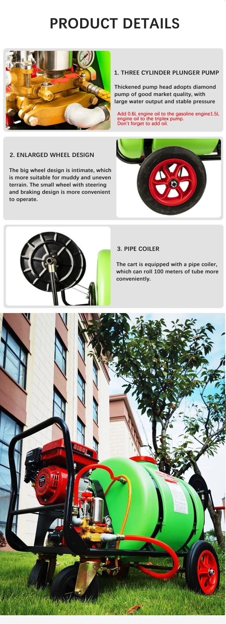 60/160/300l Gasoline/electric Pesticide Sprayer Garden Disinfection ...