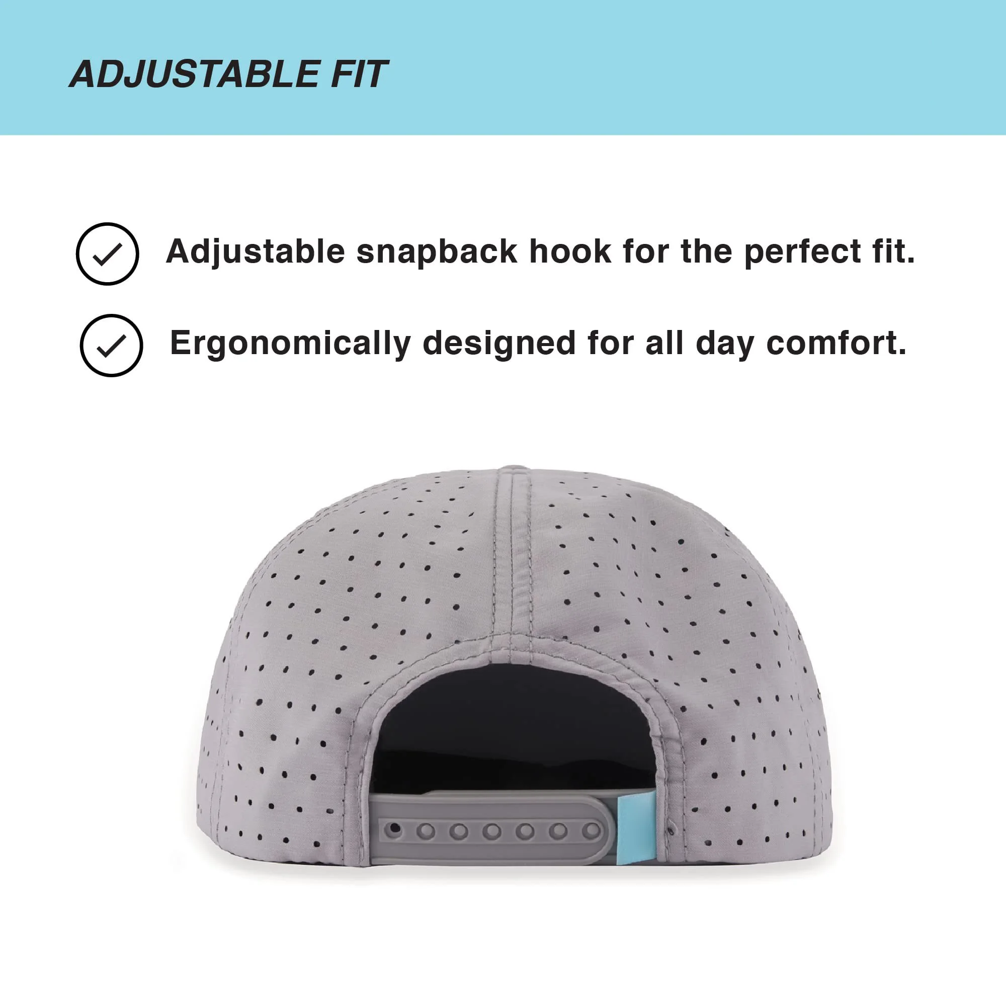 Wholesale Snap Back Custom Rubber Patch Embroidered Logo Hydro Melin Cap Waterproof Perforated 5 ...