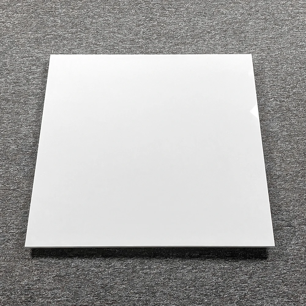 600x600mm Pure White Porcelain Tiles - Durable & Stylish