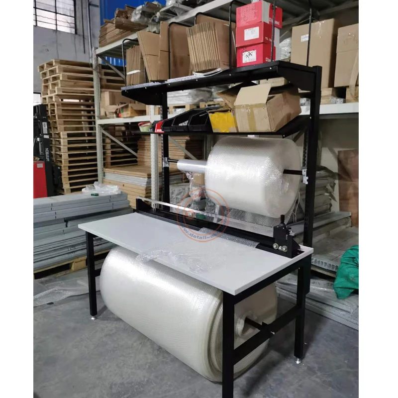 Packing Table Packing Station Wrapping Paper Table With Roller Conveyor - Buy Packing Table ...