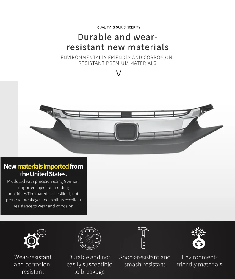 Daxin Auto Parts Grille For Civic 2016 Assembly For Civic 2016 71121 ...