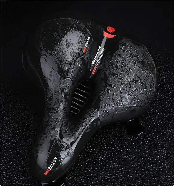 Pu Shock Absorbing Spring Bicycle Saddle Comfortable Saddle For City ...