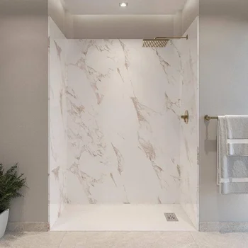 Wiselink Shower Wall Panels Bathroom Waterproof Cultured Marble Shower Product Cultured Marble ...