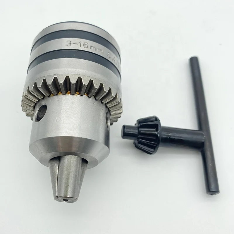 SANOU Key Drill Chuck B10 B12 B16 for Mini Lathe - 3-Jaw Morse Taper ...
