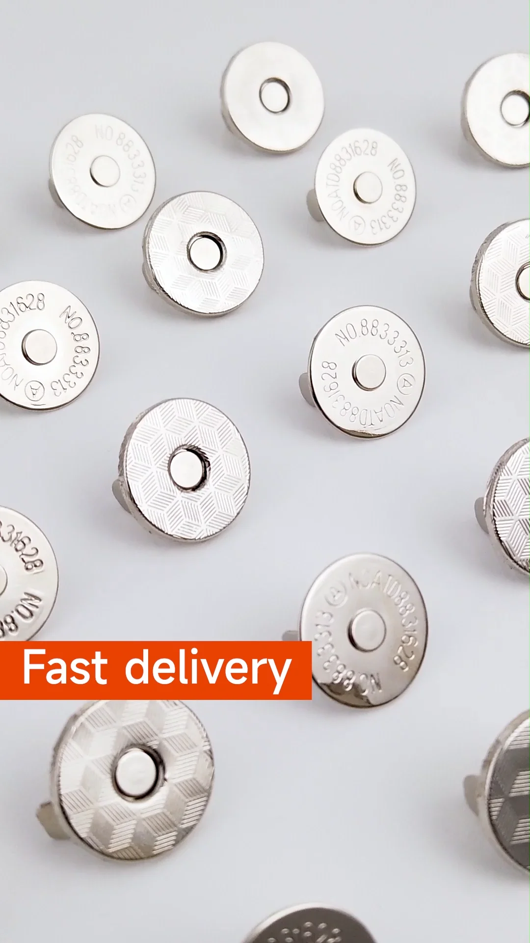 Bag Hardware 18mm Silver Slim Magnetic Closure Snap Handbag Magnet ...