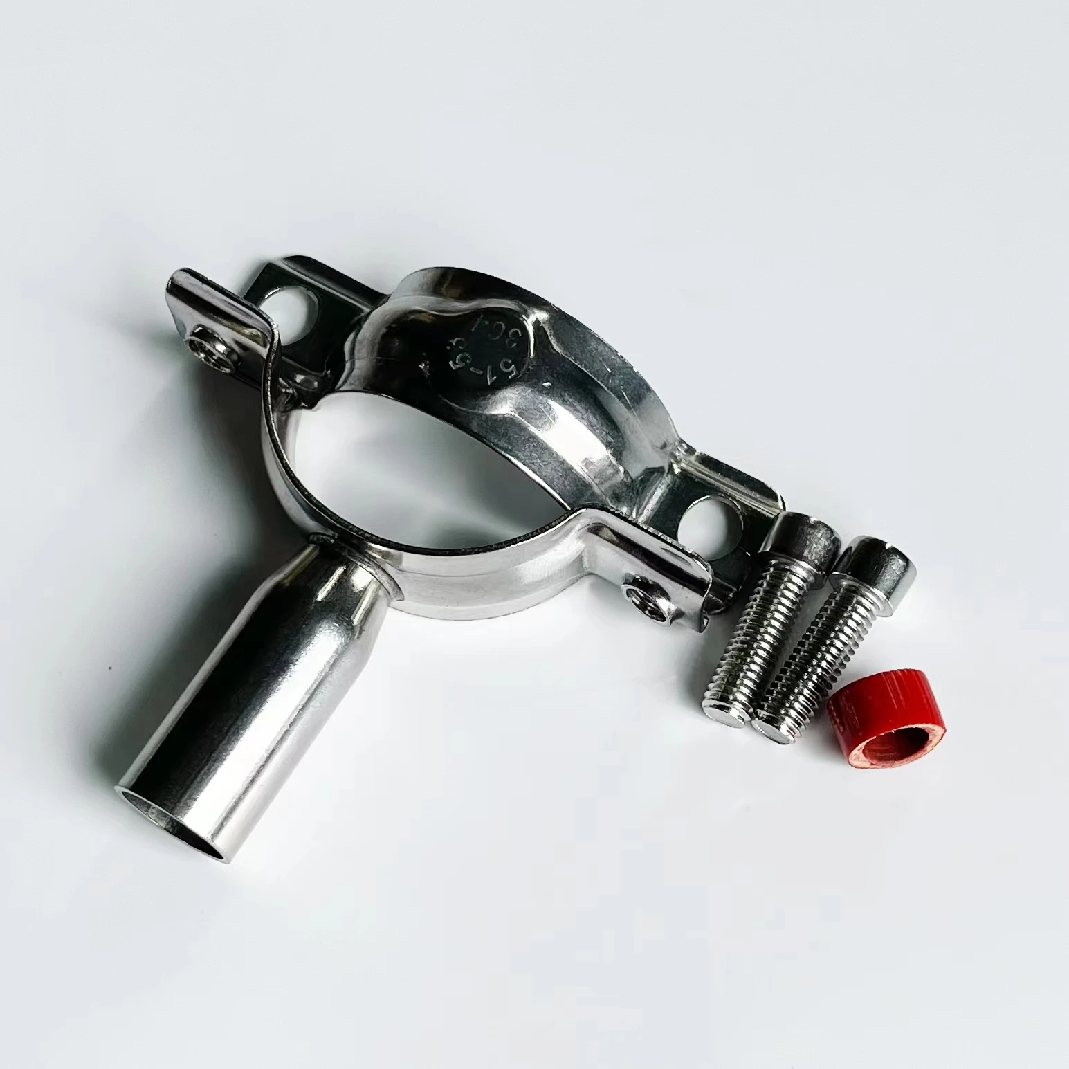 Stainless Steel Fixing Clip Bracket Round Clamp Hoop Water Pipe Fitting ...