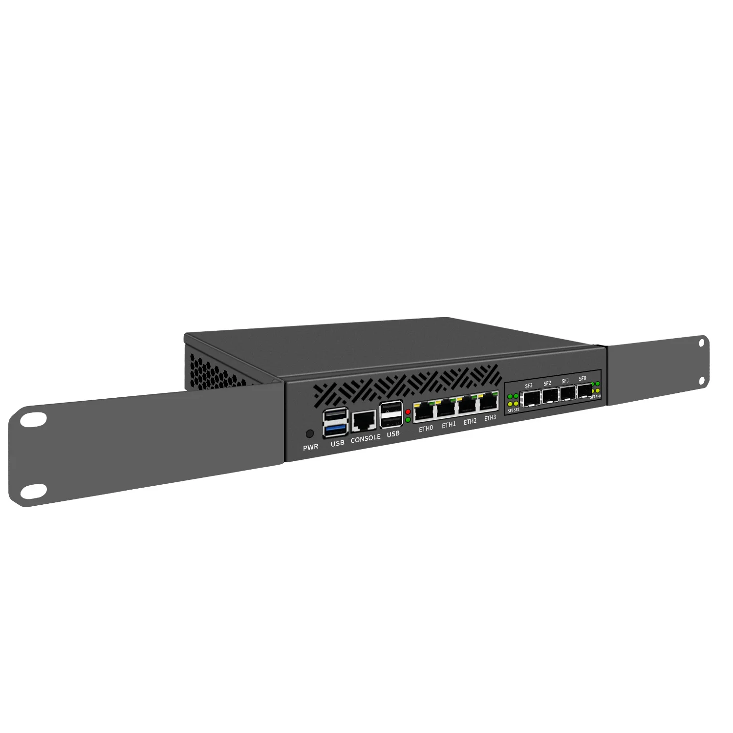 1U Rack-Mounted Firewall Appliance Router Mini PC - Intel N100