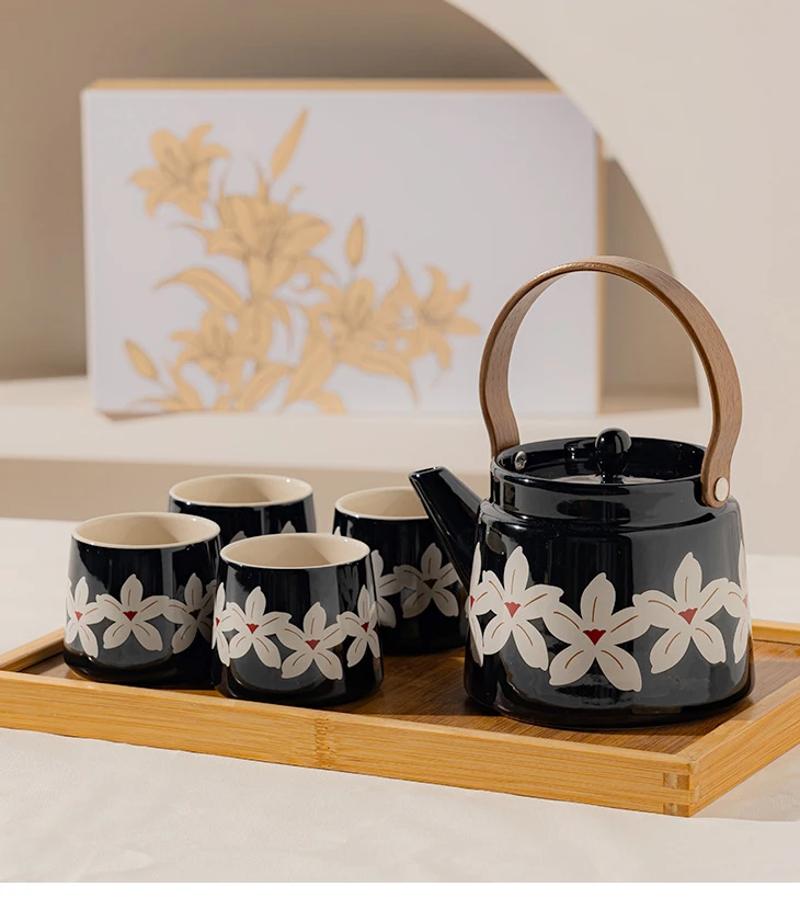 Chinese Tea Set Ceramic Teapot and Cup Set Afternoon Tea Set Luxury ...