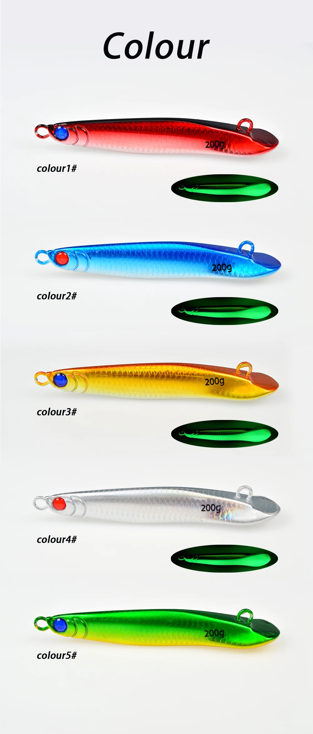 Tolure Metal Fishing Lures - Diverse Weights & Sounds