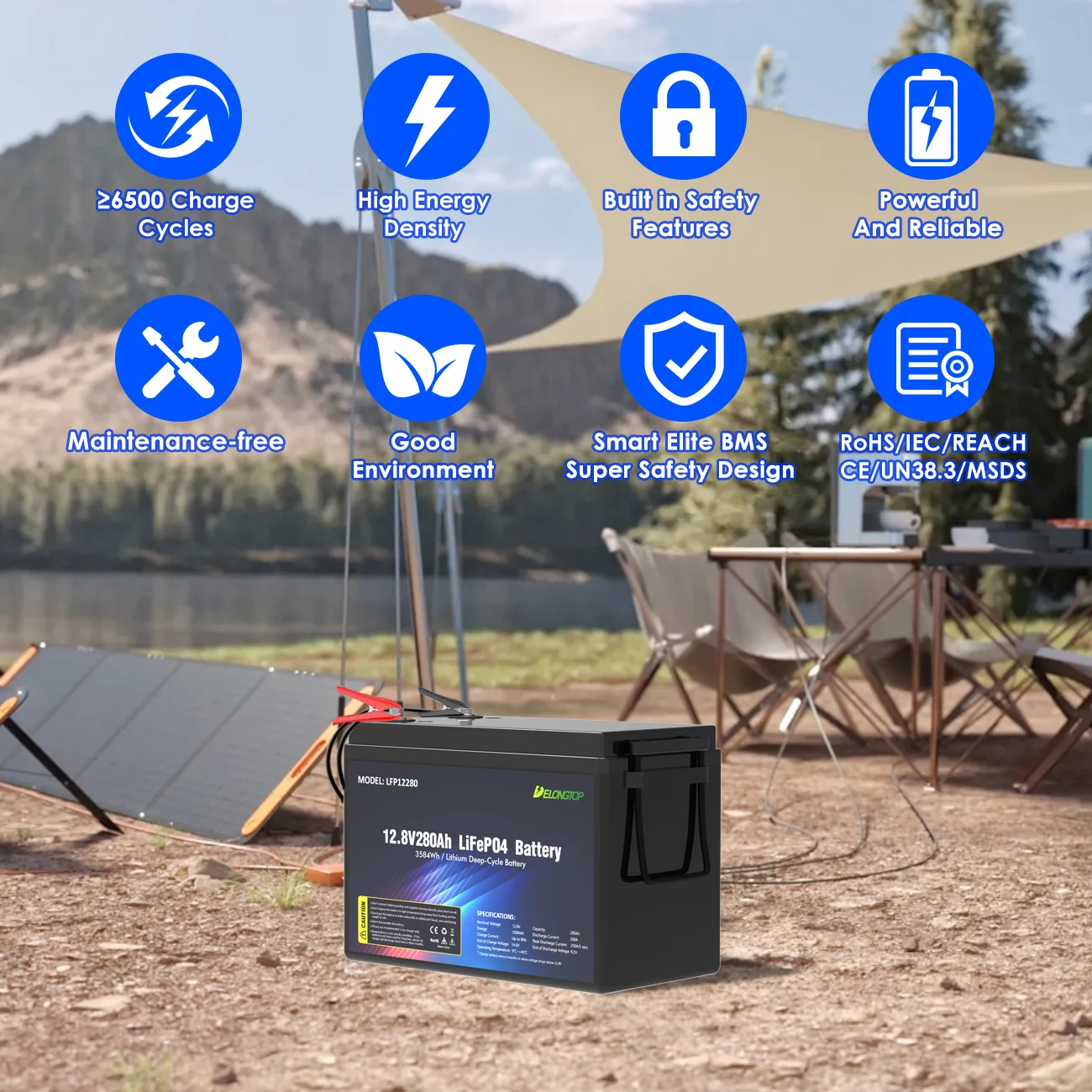 Lifepo4 Battery Pack - 12.8V 50ah Portable Power Solution
