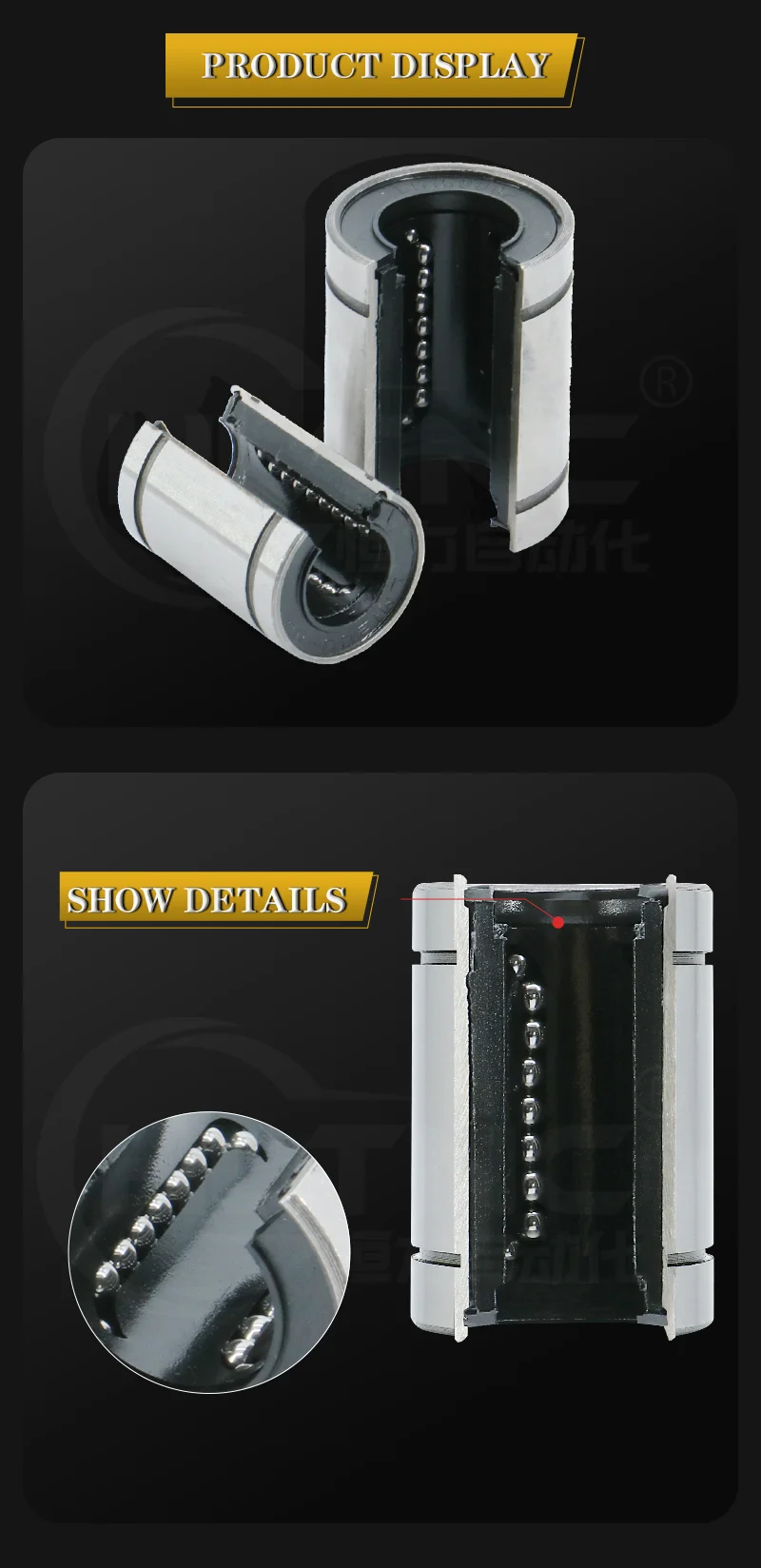 3mm 4mm 5mm 6mm 8mm Lme8uu Lm8uu Linear Bearing Linear Bearings Linear ...