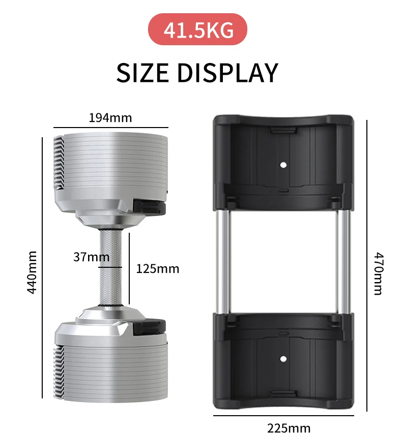 Patent Premium Smart Adjustable Dumbbell Set - HEKA FITNESS