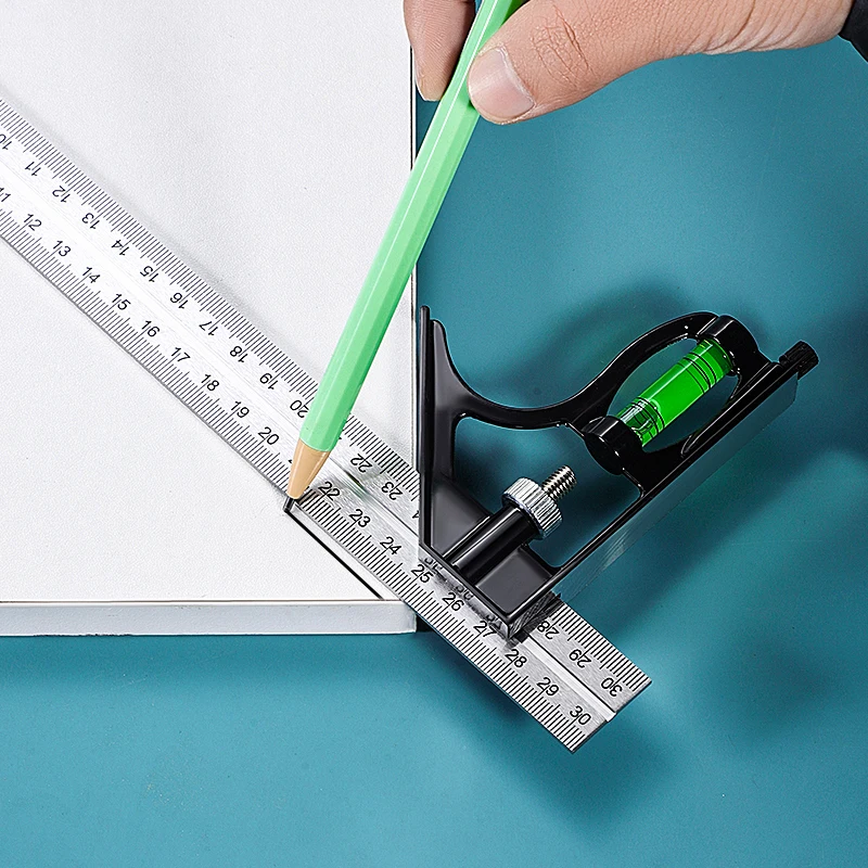 Movable Corner Ruler 45 Degree Carpenter's Square 300mm Portable Multi ...