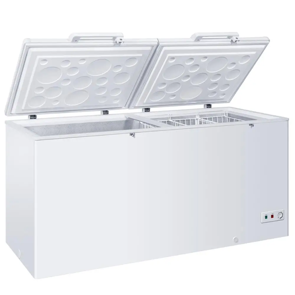 Big Capacity Commercial Double Door Horizontal Deep Chest Freezer - Buy ...
