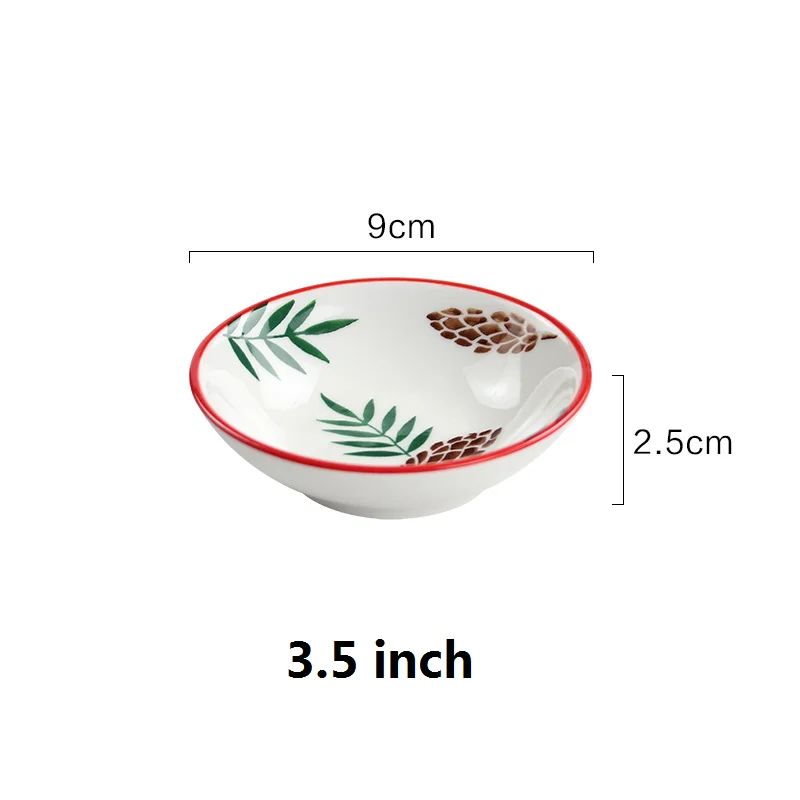 Nordic Italian Style Ceramic Dinnerware - Custom Logo Red