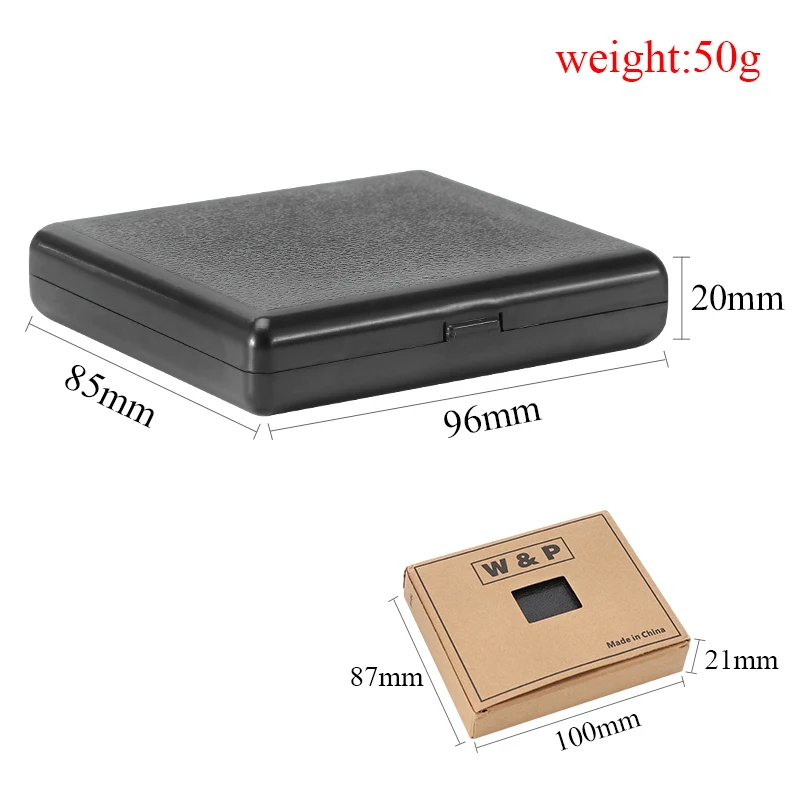 New Fashion Blank Black Plastic Slim Cigarette Case Custom Logo Tobacco ...