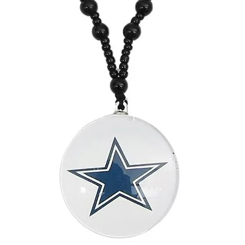 Teams 32 Nfl Football Necklaces Glass Pendant Bead Chain Sweater Chain ...
