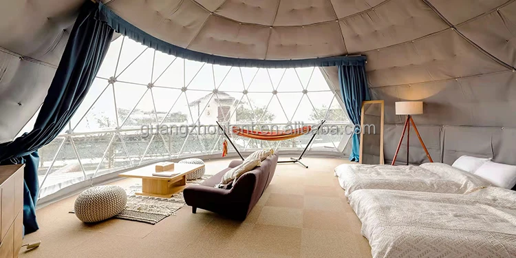 6m Dome Tent With Skylight Stargazing Glamping Domo Tent for Outdoor ...