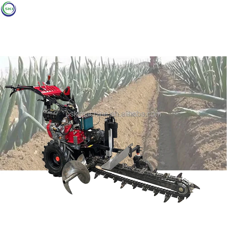 Trench Digging Machine Chain Trencher Mini Trencher for Sale Ditcher ...