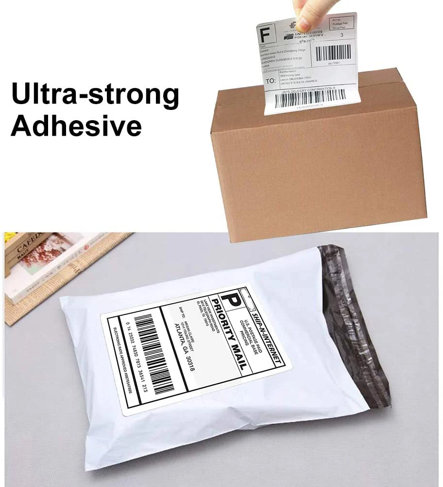 Waterproof Label Thermal 100 X 150 4x6 Thermal Waybill Adhesive Paper ...