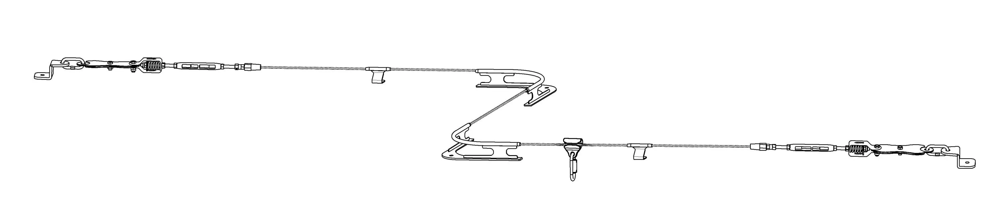 Standard Slider Slide Shuttle Horizontal Lifeline Fall Arrestor 316 ...