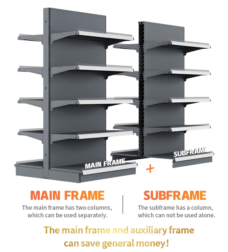 Heavy Duty Grocery Stores Shelf Supermarket Shelves Supermarket Gondola ...