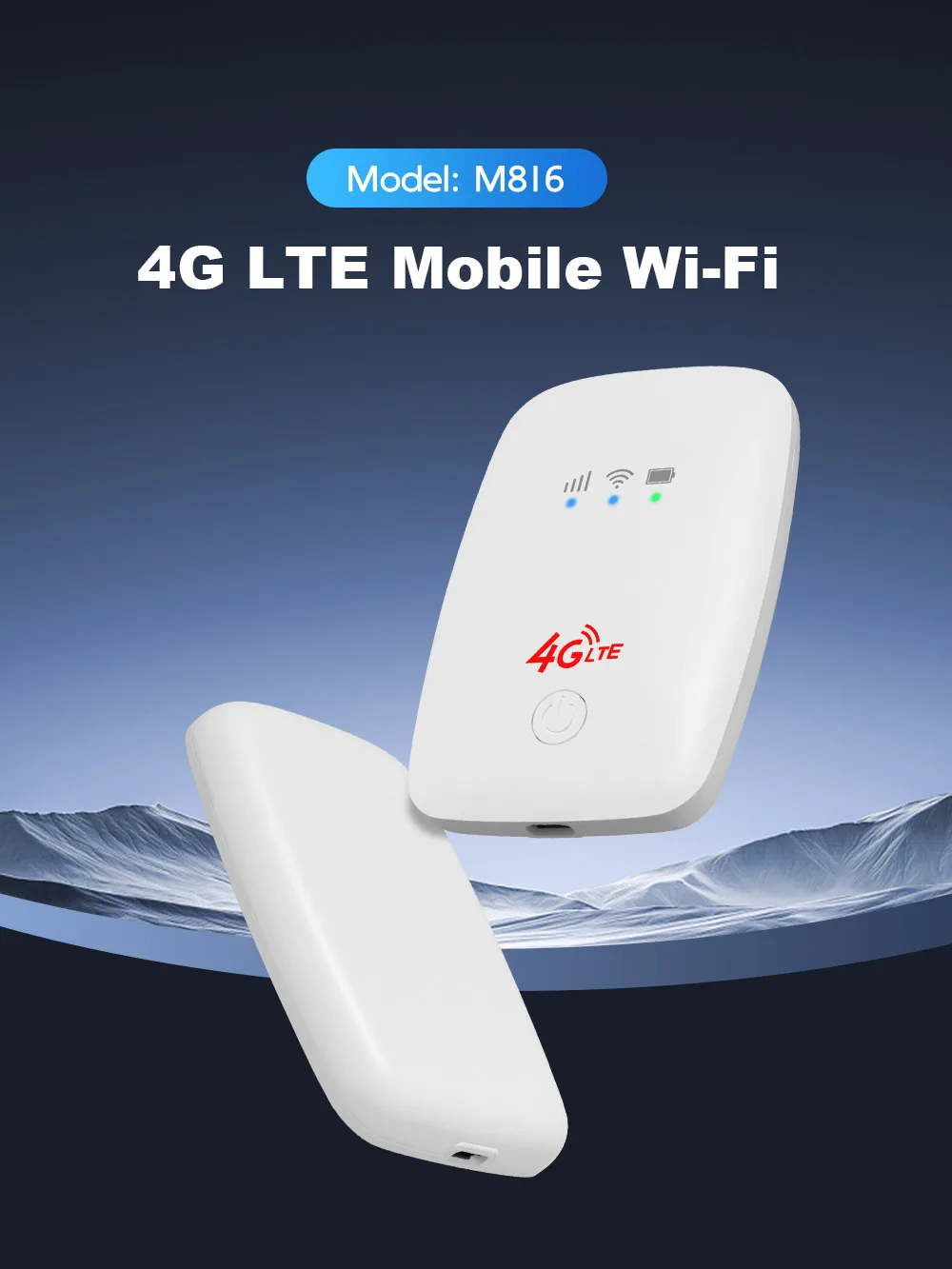 Portable 300M LTE 4G Router with Battery 4G LTE Mifis Pocket Hotspot 2.4G Wi-Fi Supported ...