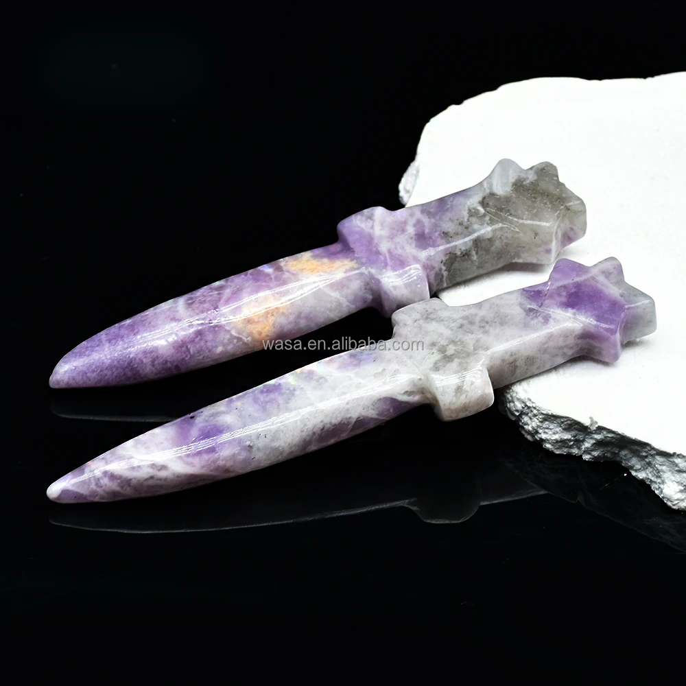 Wholesale Crystal Quartz Sword Carving Natural Healing Stones Gemstone ...