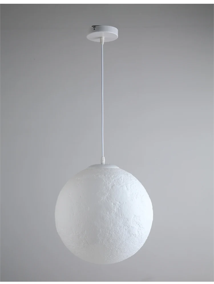 Home Decorate Moon Pendant Lamp - 3D Printing Ceiling Light
