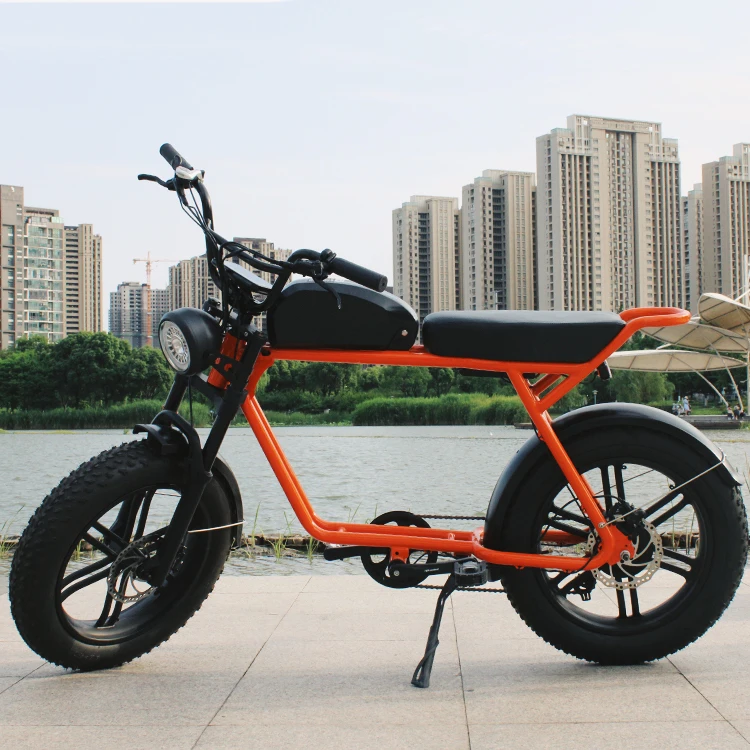 Ready for Shipping Retro Electric Super Hybrid Bike E-Bike 48v 750w ...
