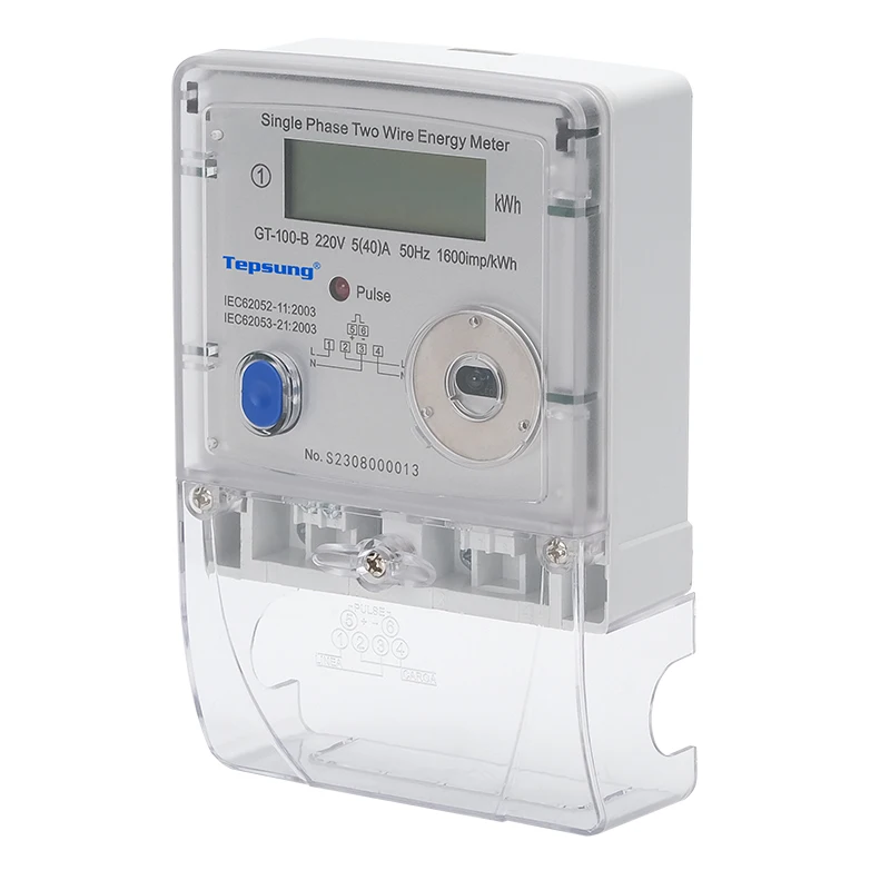 Single Phase Two Wire DLMS Smart Energy Meter - White