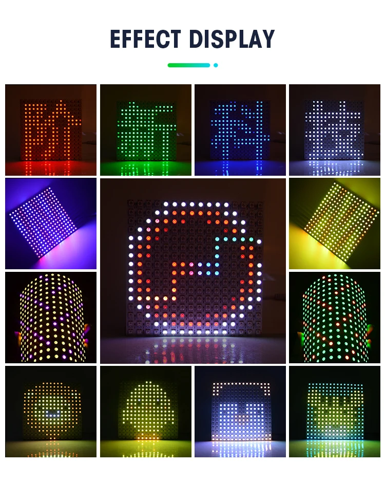 Jercio LED Pixel Matrix 16x16 - Programmable LED Screen