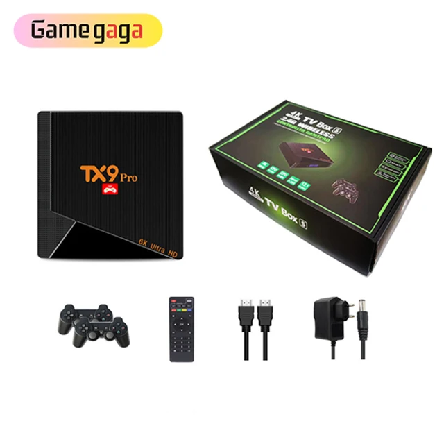 A Tx9 Pro Game Box Smart Tv Box Android 10.0 64gb 10000 Game 4k Hd ...