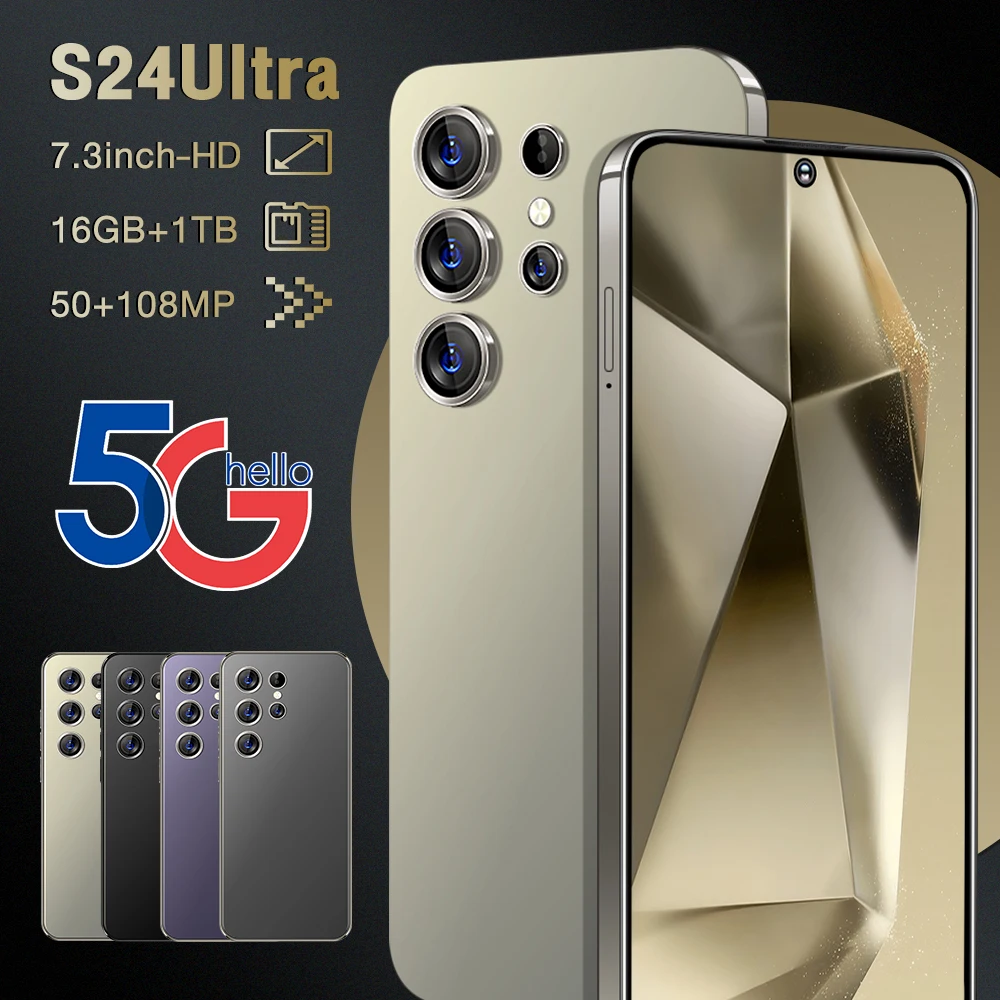S24 Ultra 5G Smartphone with 6.7 Inch LED Screen Android 14 New ...