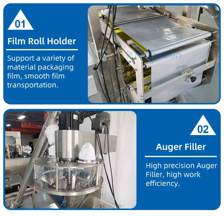 Vffs 500g 1kg Automatic Full Cream Milk Powder Gusset Pouch Packing ...