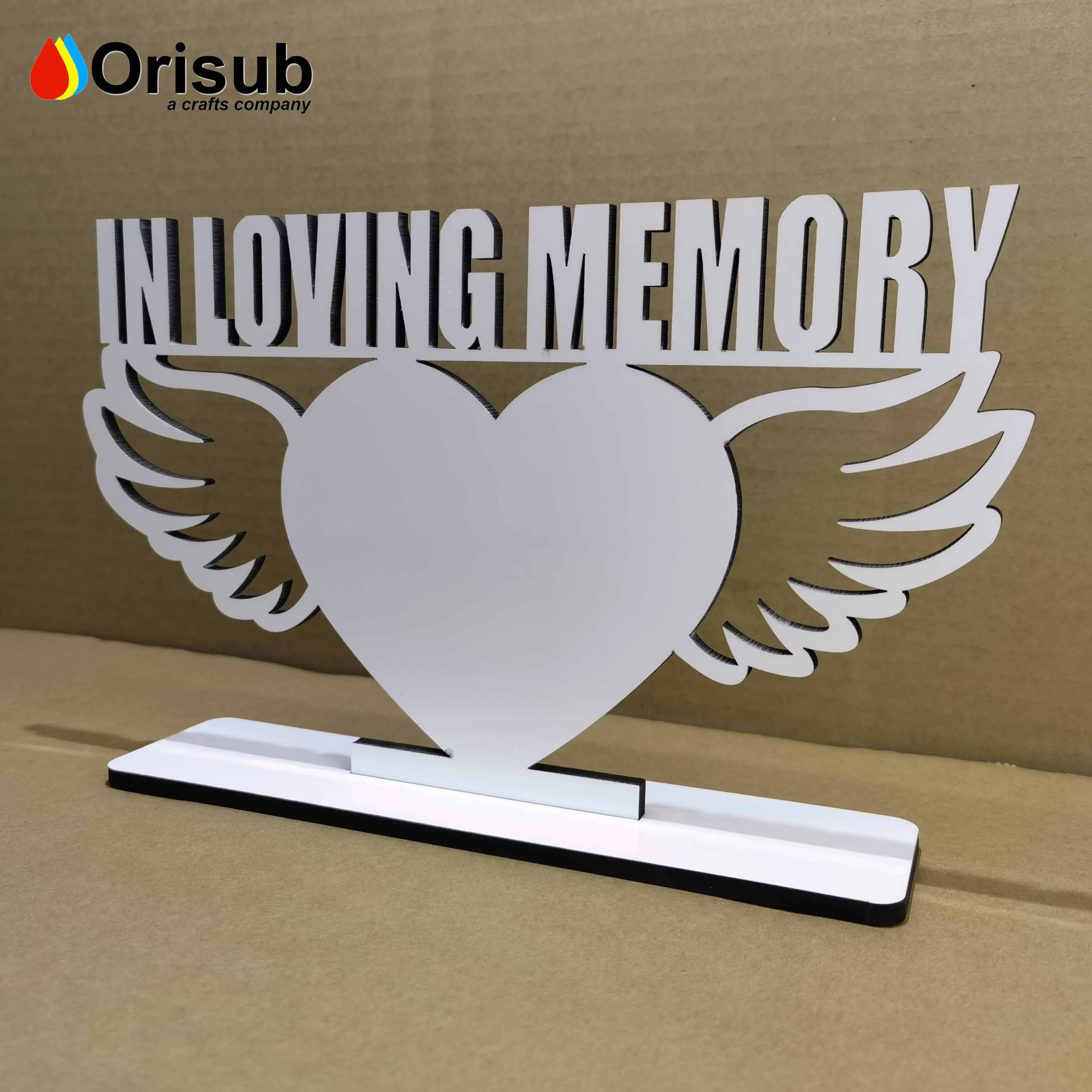 ORISUB Wooden MDF Loving Memory Stand - Perfect for Sublimation