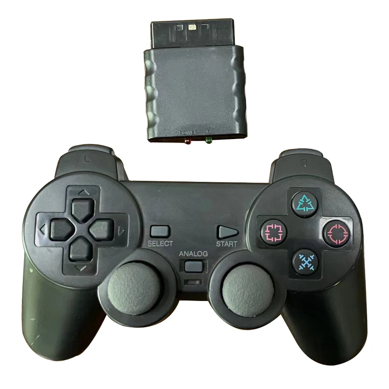 PS2 Wireless Controller - 2.4G Gamepad with Vibration