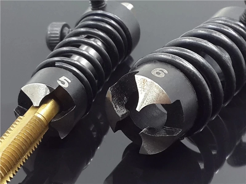 High Speed Steel Chamfer Drill Bit Deburring Tap Straight Flute Tapping ...