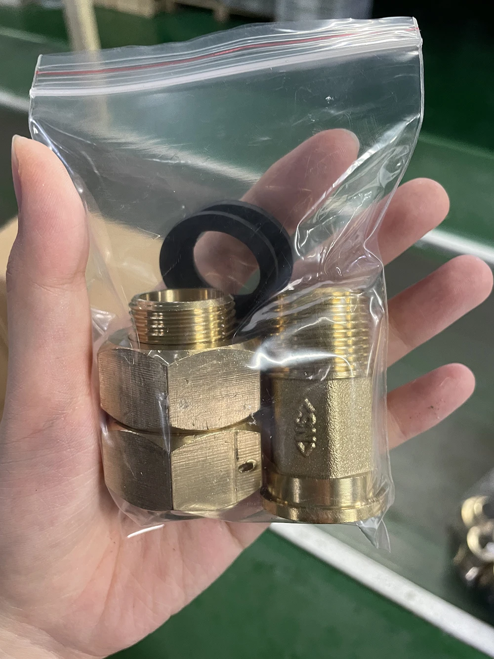 Different Types Lead Free Water Meter Connector Adaptor Hexagon Nut ...