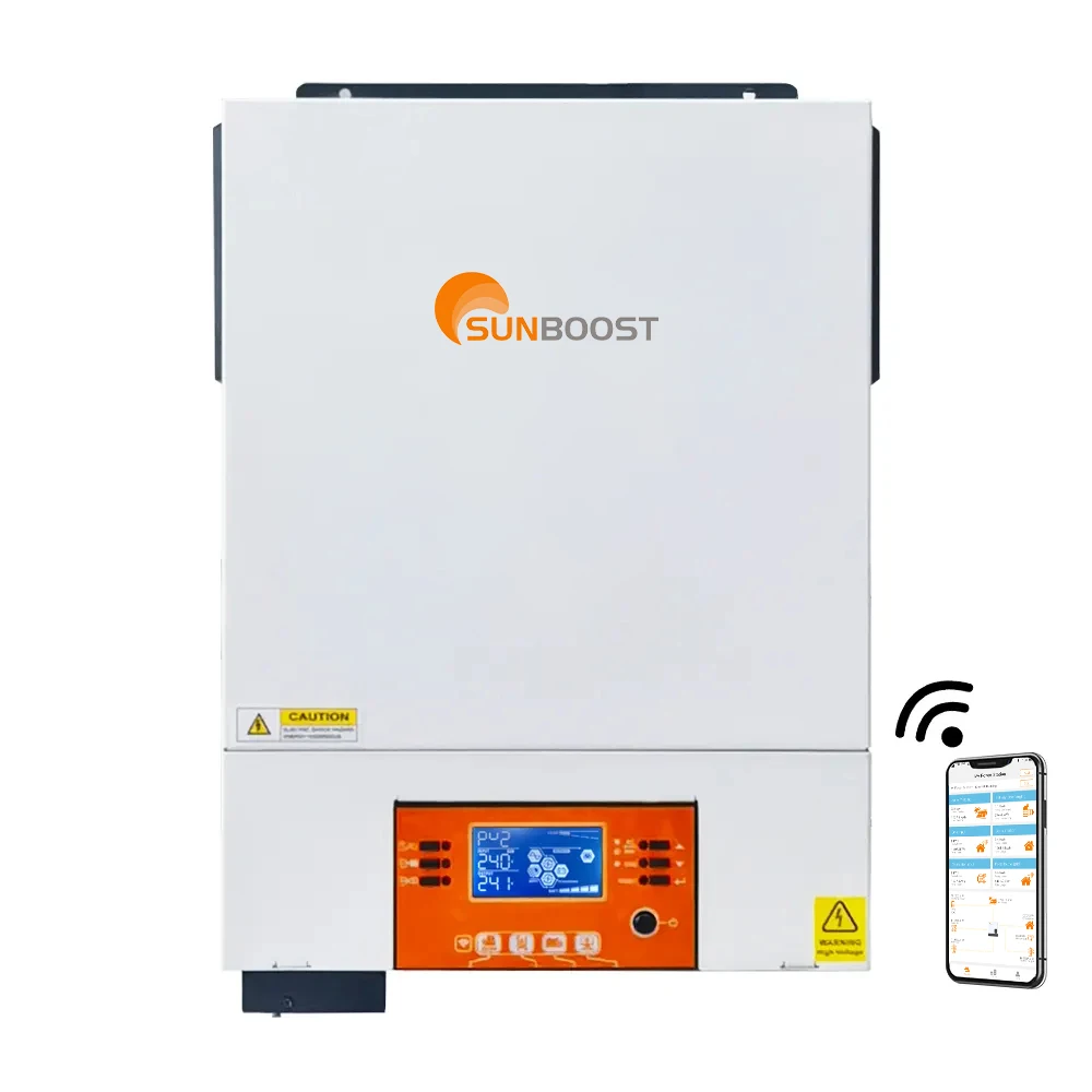Sunboost 3.5kw 5.5kw Pure Sine Wave Solar Hybrid Inverter Dc/ac For ...