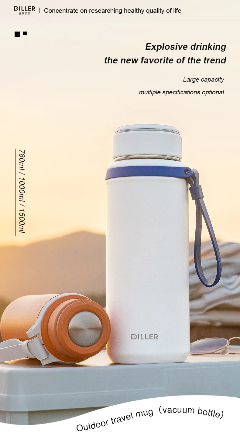 Diller Flasks - Premium Stainless Steel Vacuum Water Bottles