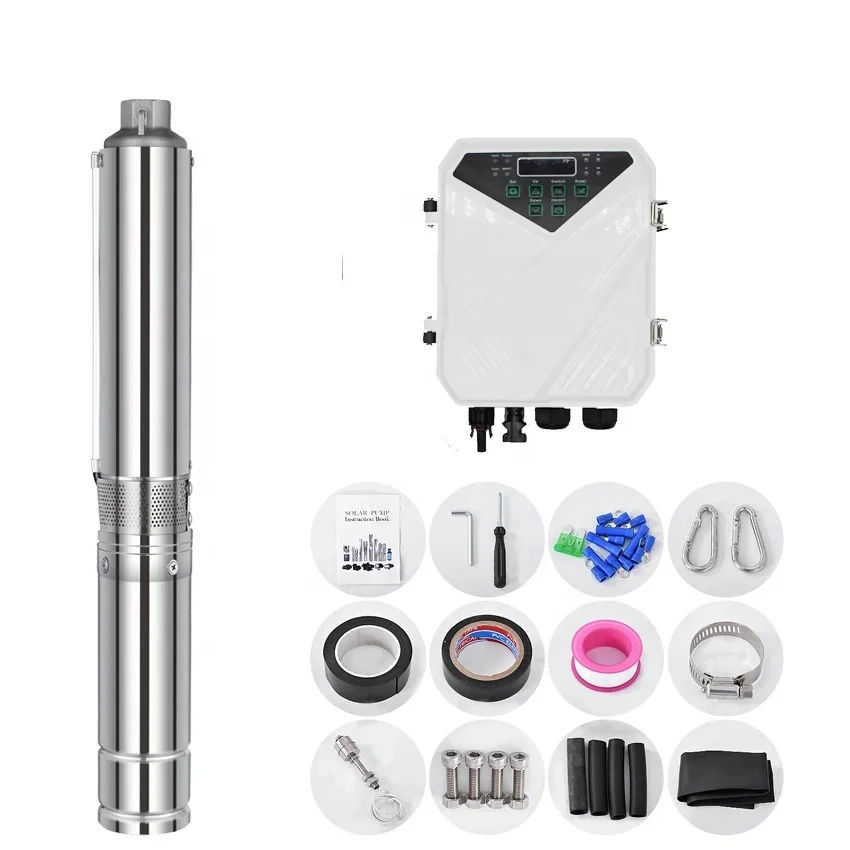 Deep Well Submersible DC Solar Water Pump - 1HP to 3HP