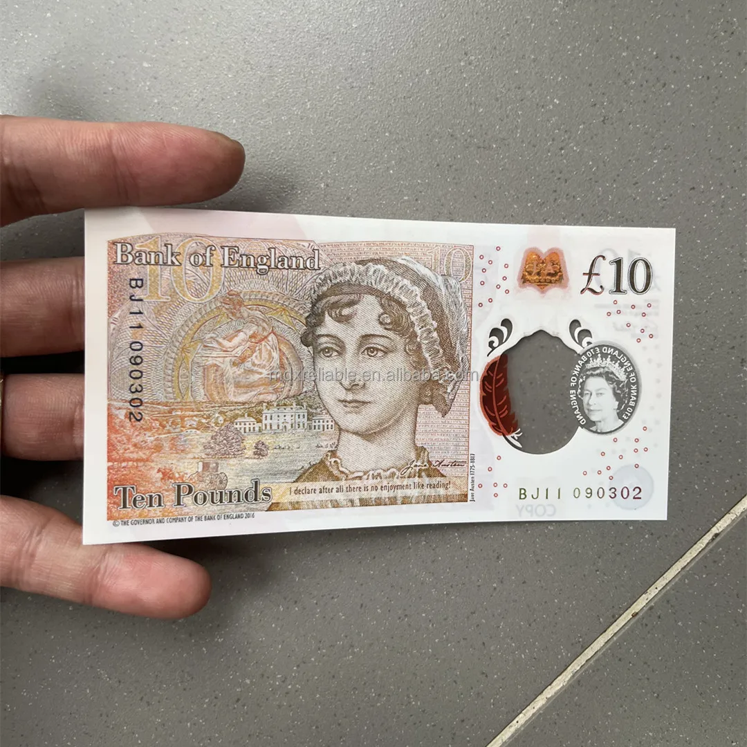 Transparent Polymer Prop Money UK - Realistic Plastic Notes