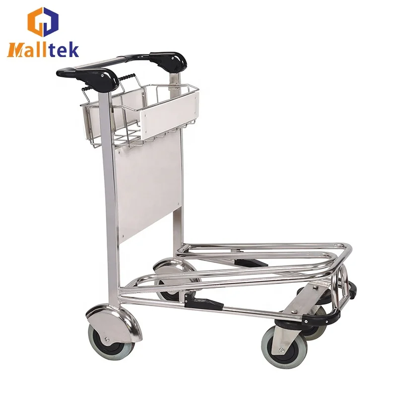 Handle Brake Airport Baggage Trolley Trolley Carte for Airport Luggage ...